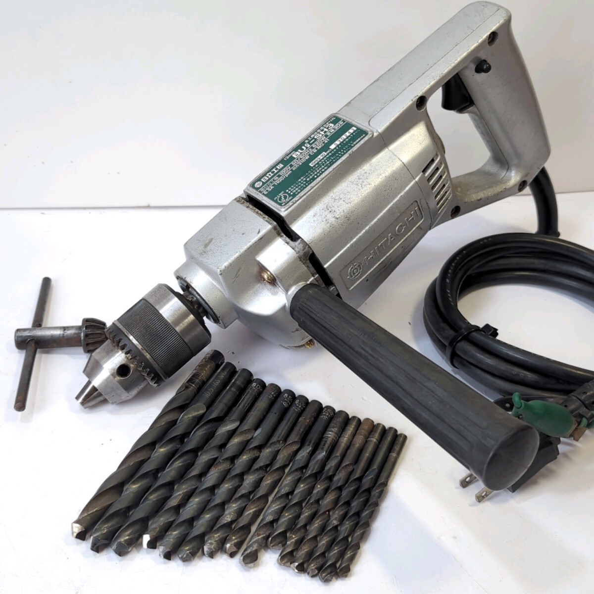Yahoo!オークション - 日立 13mm 金工用 携帯 電気ドリル 中古 100V BU...