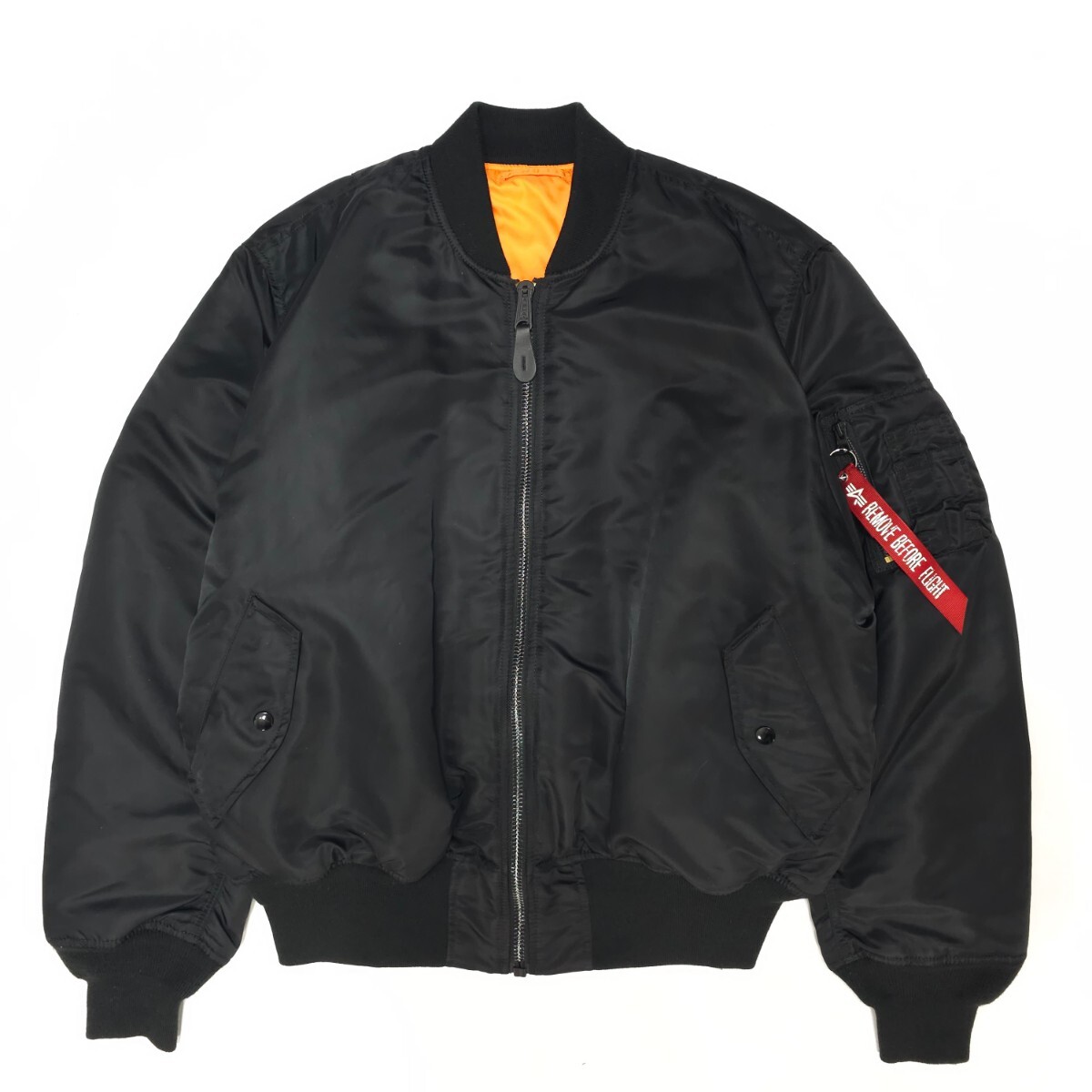 ALPHA アルファ MA-1 フライトジャケット 黒 ブラック XL ジャパンスペック ミリタリージャケット メンズ 軍物ジャケット MA1(XLサイズ以上)｜売買されたオークション情報 ...