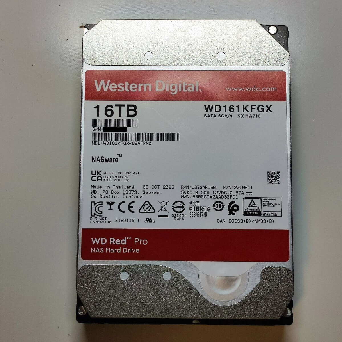 Yahoo!オークション - 【16TB HDD】WD Red Pro WD161KFGX
