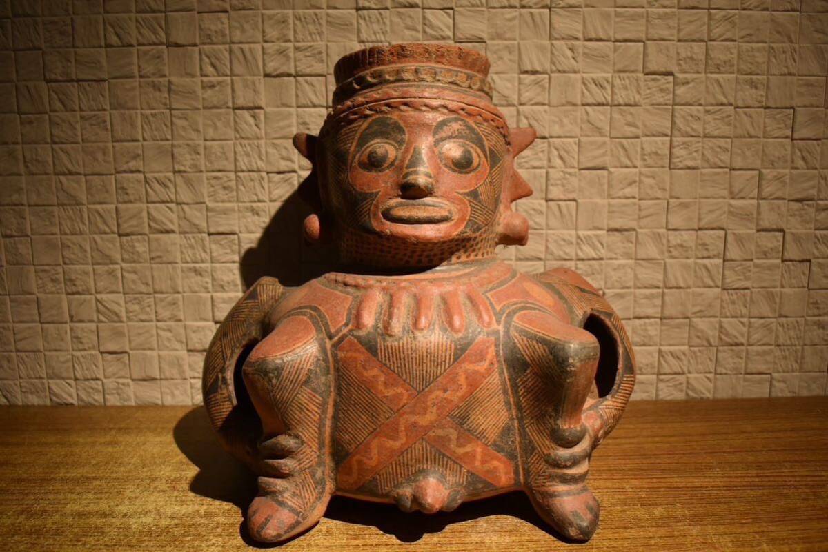 Yahoo!オークション - 【GE】Y410【コレクター所蔵品】古代メキシコ 彩...