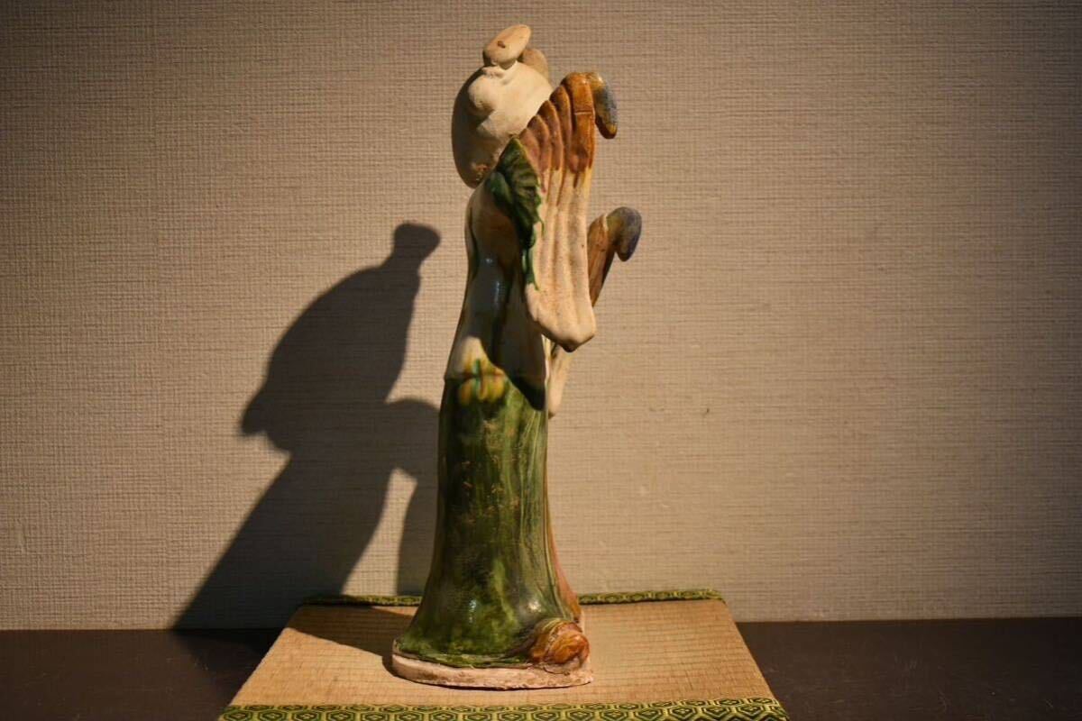 Yahoo!オークション - 【GE】Y722【コレクター所蔵品】時代 唐三彩人物...