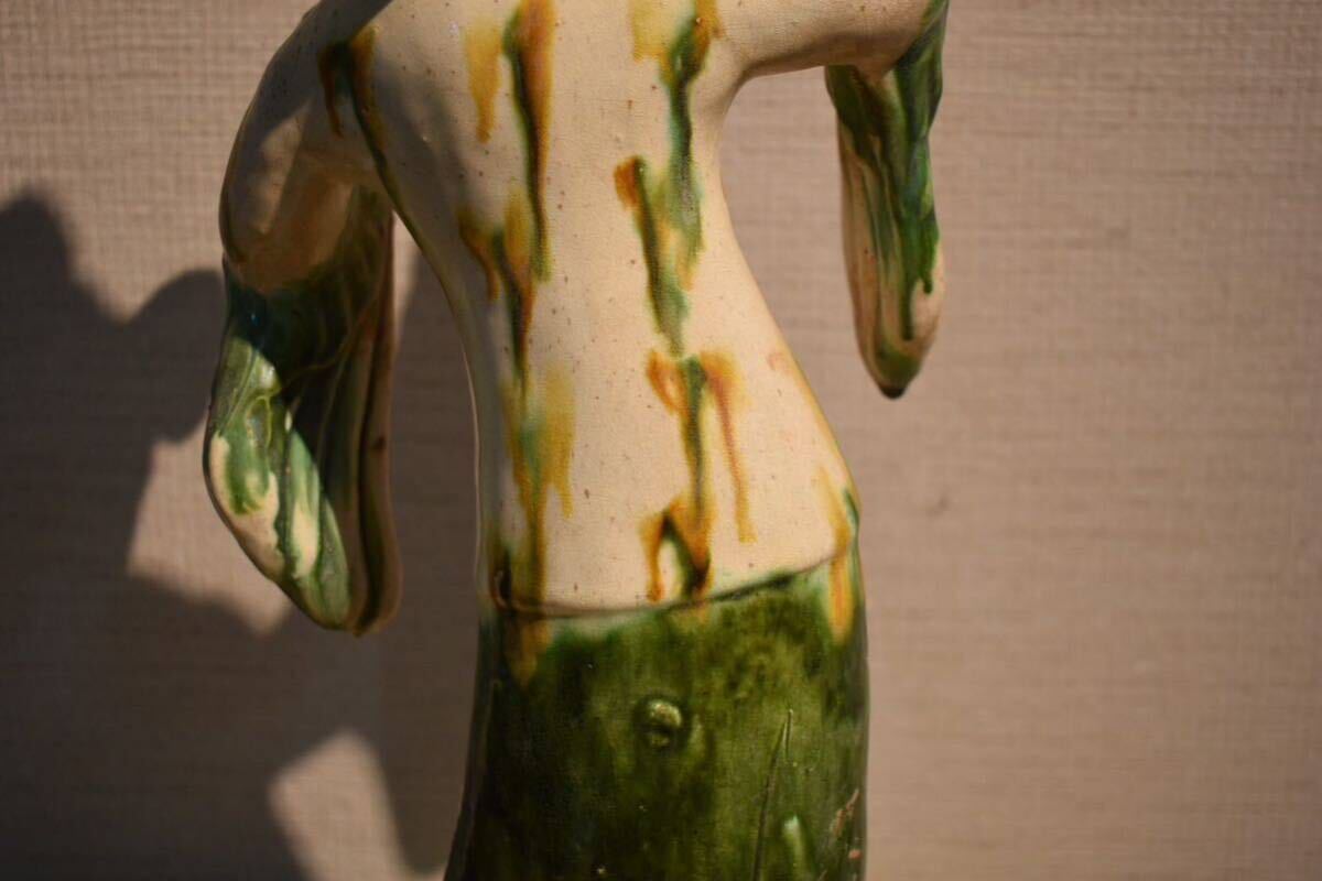 Yahoo!オークション - 【GE】Y722【コレクター所蔵品】時代 唐三彩人物...