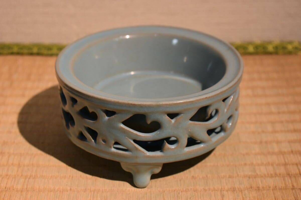 Yahoo!オークション - 【GE】Y731【コレクター所蔵品】時代 鈞窯三足香...