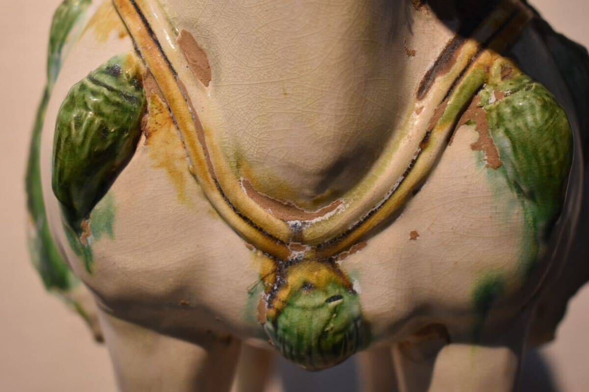 Yahoo!オークション - 【GE】Z479【コレクター所蔵品】時代 唐三彩馬置...