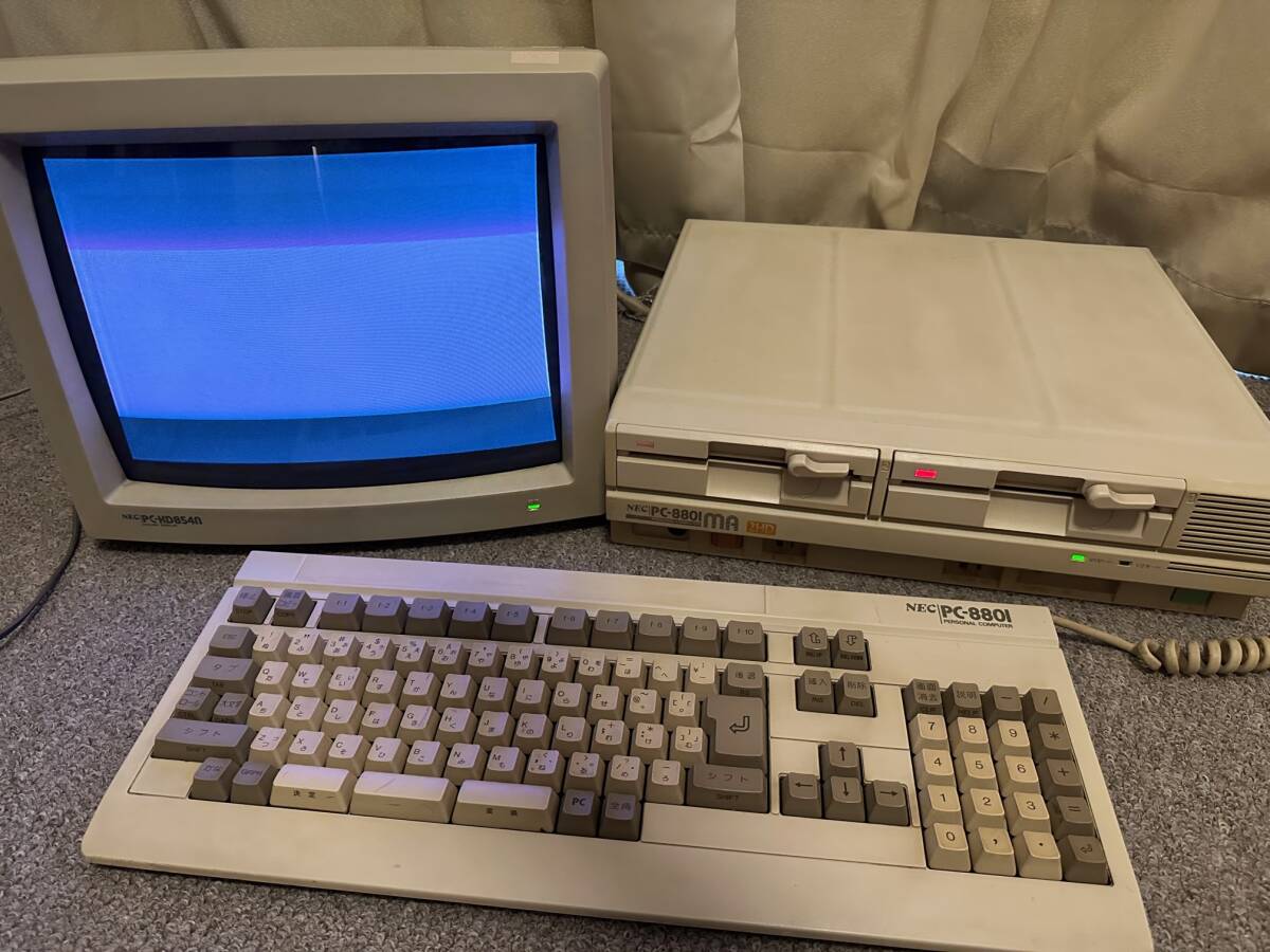 Yahoo!オークション - NEC PC-8801 MA 2HD本体＋PC-KD854nモニター＋N...