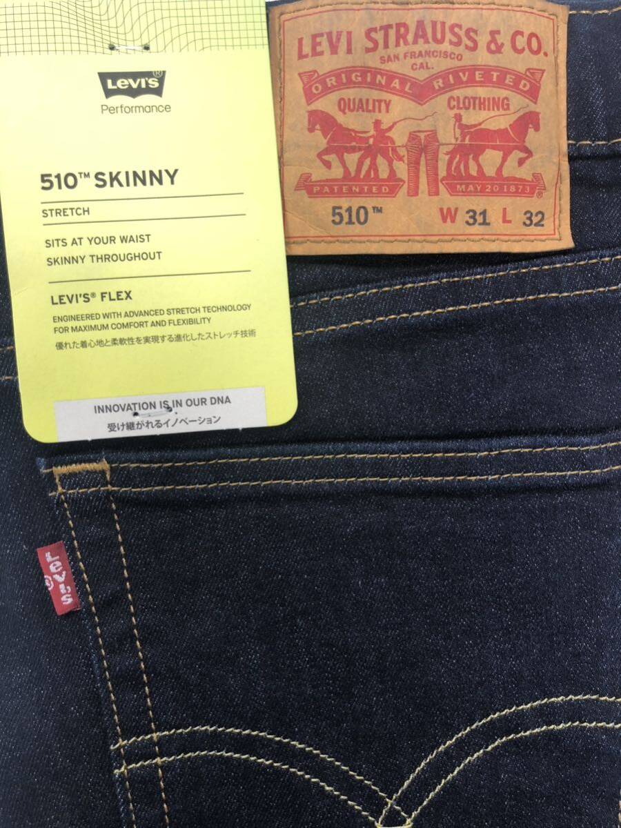 Yahoo!オークション - 新品 W31 Levi's510 SKINNY STRETCH 055100692 ...