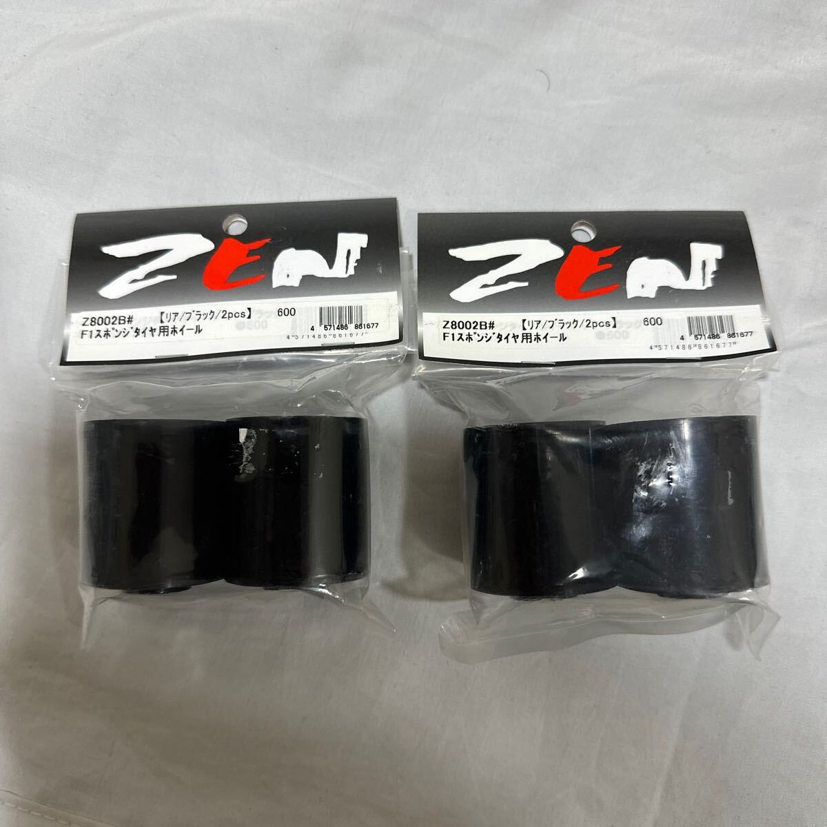 日本代購代標第一品牌【樂淘letao】－ZEN Z8002B スポンジタイヤホイール リア ブラック 1/10F1/F103等用 2セット