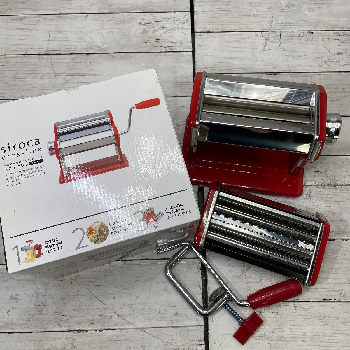 Yahoo!オークション - ♭M♭ siroca シロカ パスタマシン SPM-136 中古...