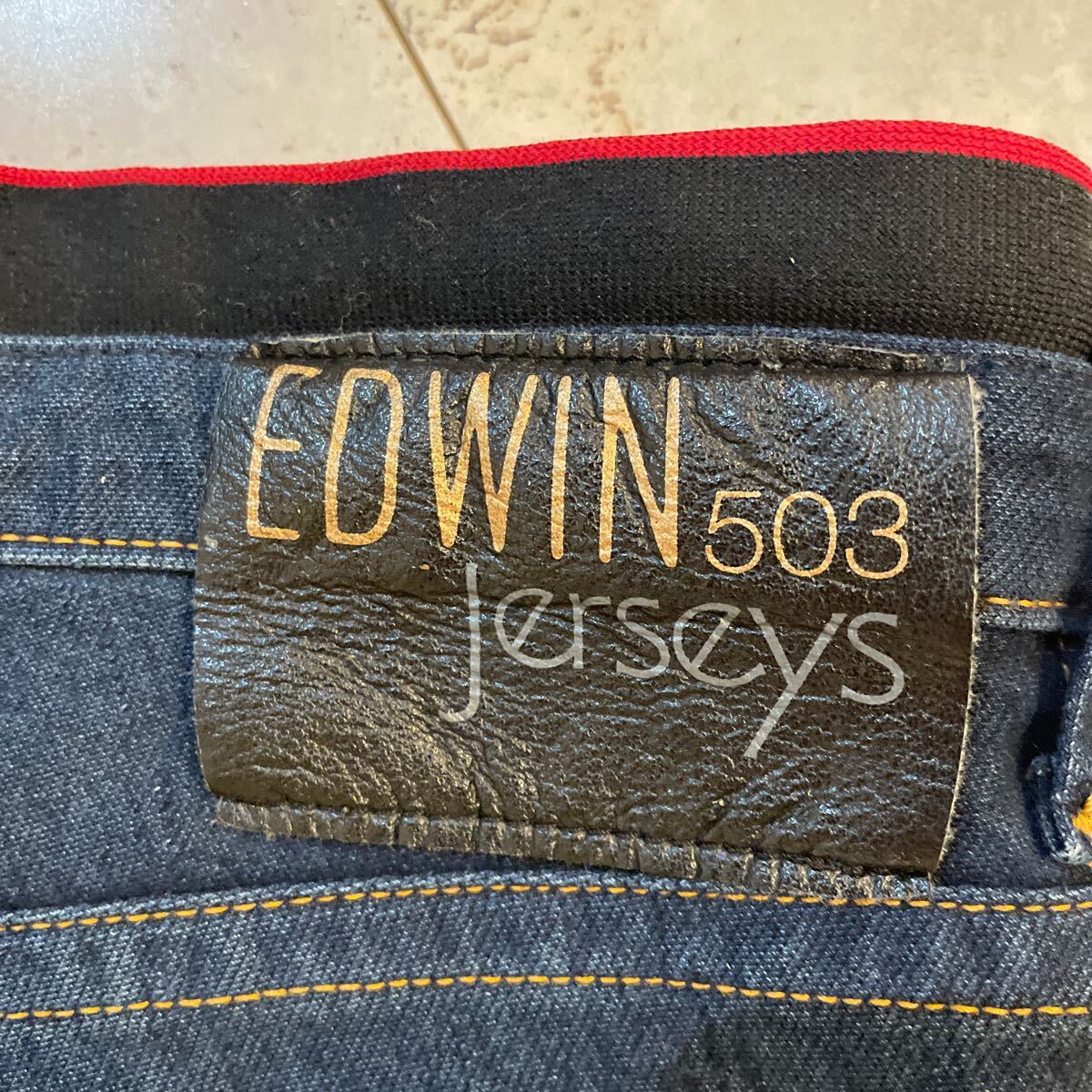 Yahoo!オークション - Lサイズ 良好 EDWIN 503 jerseys エドウィン ジ...