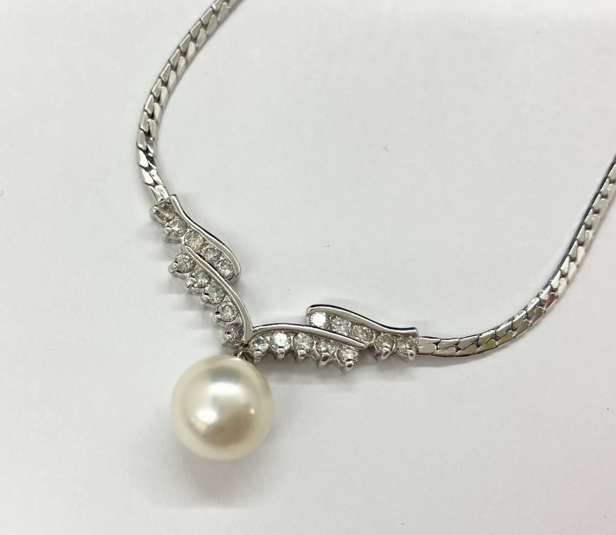 Yahoo!オークション - Pt900 Pt850 ダイヤ0.9ct 45cm 14.4g プラチナ ...