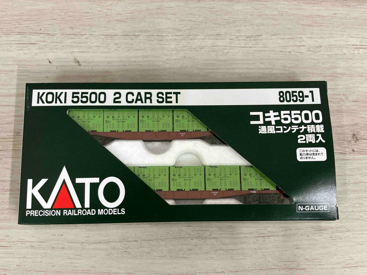 Yahoo!オークション - Nゲージ KATO 8059-1 コキ5500形 通風コンテナ...