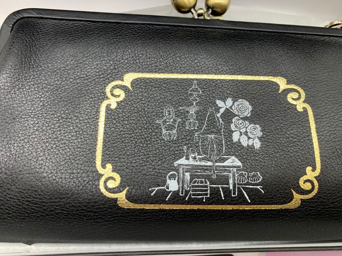 未使用アナスイ ANNA SUI x ムーミン 長財布 がま口 ムーミン 黒 未使用アナスイ ANNA SUI x ムーミン 長財布 がま口 ムーミン 黒
