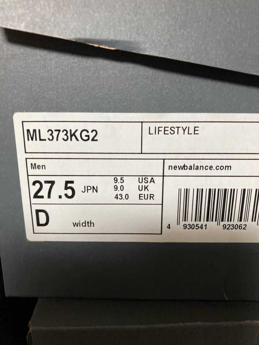 Yahoo!オークション - (在庫1) 新品 ニューバランス 373 ML373 KG2 D ...