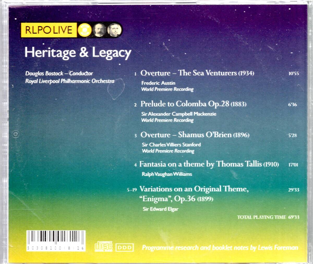 Yahoo!オークション - b054 Heritage&Legacy エルガー エニグマ変奏曲