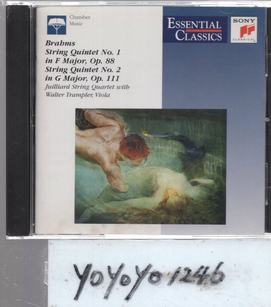 Yahoo!オークション - b347 ブラームス STRING QUINTETS第1番&第2番/TR...