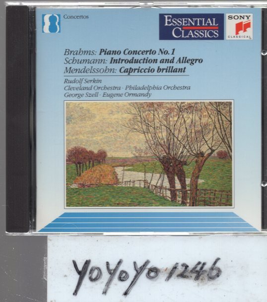 Yahoo!オークション - b315 ブラームス ピアノ協奏曲第1番/ゼルキン セ...