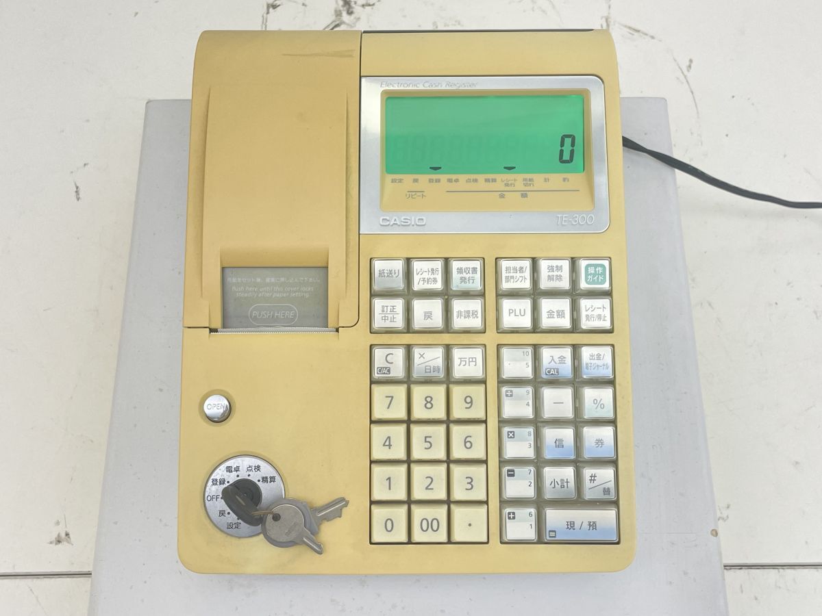 Yahoo!オークション - Y036-N38-380 CASIO カシオ 電子レジスター レジ...