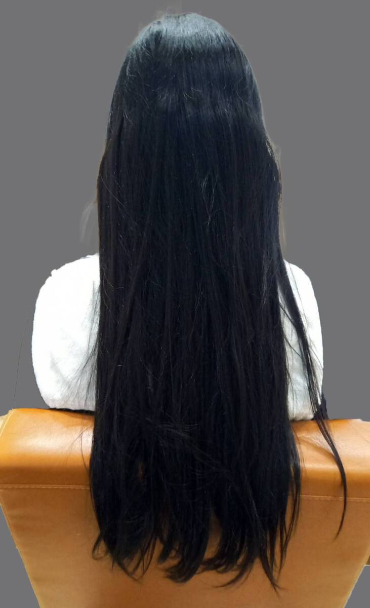 Yahoo!オークション - 毛束 髪束 日本人 52cm 119g