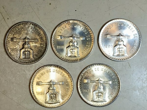 Yahoo!オークション - A615 メキシコ 大型アンティークコイン カーサ ...