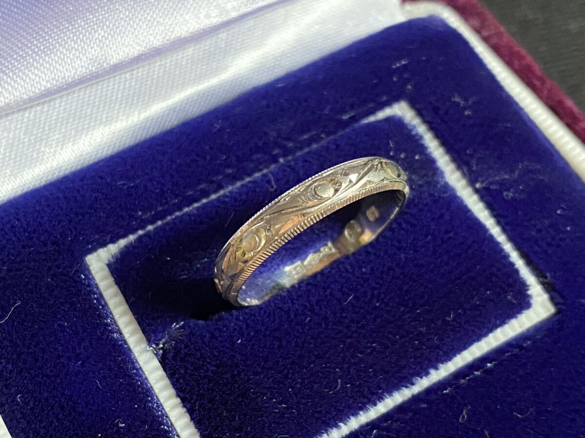 Yahoo!オークション - Pt850刻印 プラチナリング 3g