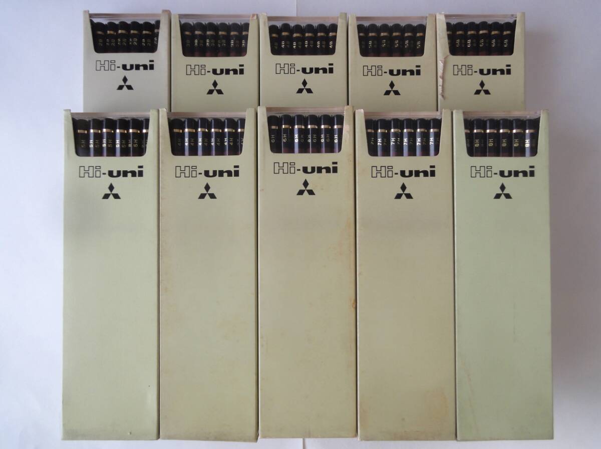 10ダース 三菱鉛筆 Hi-uni 2B 3B 4B 5B 6B 4H 5H 6H 7H 8H ケース 外箱入 古品(鉛筆)｜売買されたオークション情報、yahooの商品情報をアーカイブ公開 ...