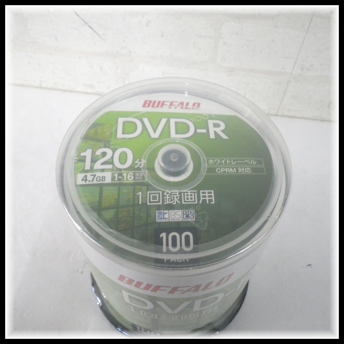 Yahoo!オークション - BUFFALO DVD-R 1回録画用 120分 ホワイトレーベ...