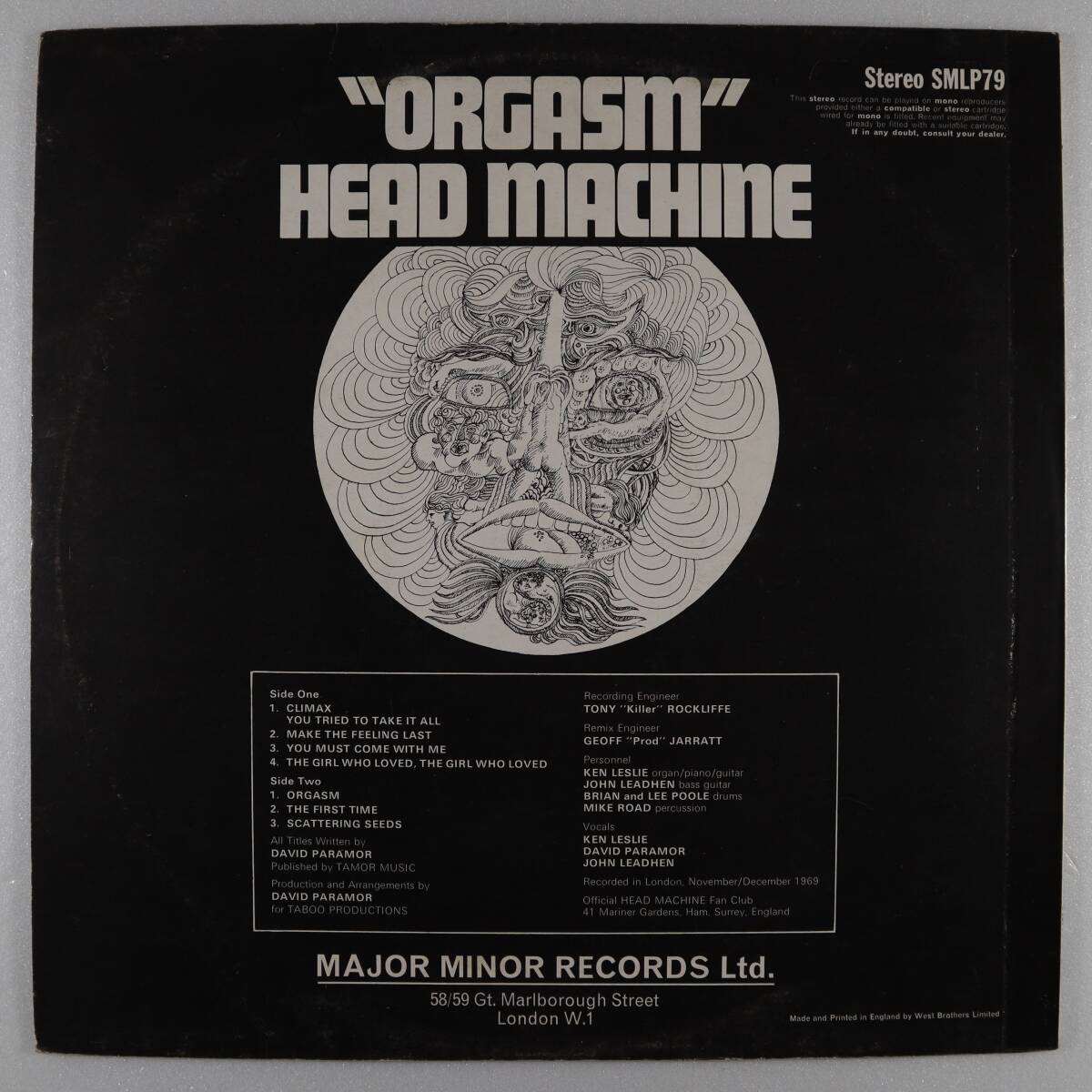 Yahoo!オークション - 英Orig HEAD MACHINE Orgasm UK Major Minor 197...