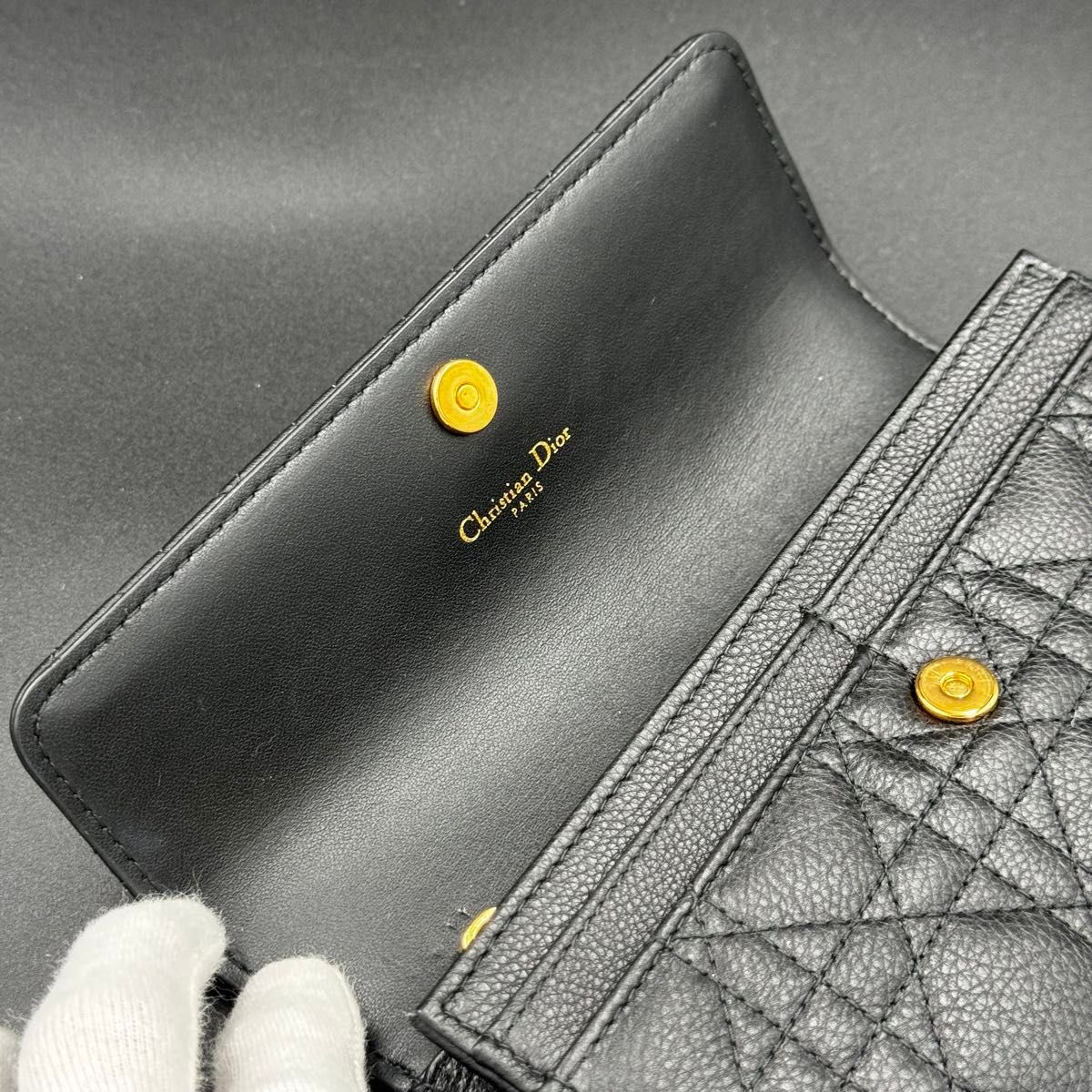 未使用】Dior Caro Orchid カロ ロング フラップ ウォレット 未使用】Dior Caro Orchid カロ ロング フラップ ウォレット
