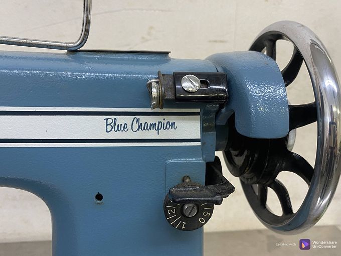 Yahoo オークション D067 Singer Blue Champion 188u シンガー 工業
