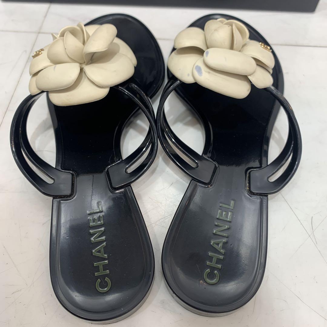 CHANEL カメリア トングサンダル ビーチサンダル size36|Yahoo CHANEL カメリア トングサンダル ビーチサンダル size36|Yahoo
