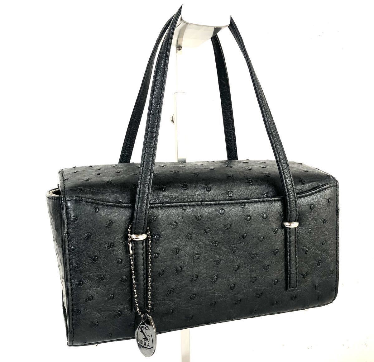 □極美品□JRA認証□YAMAGUCHI オーストリッチレザー ミニ □極美品□JRA認証□YAMAGUCHI オーストリッチレザー ミニ