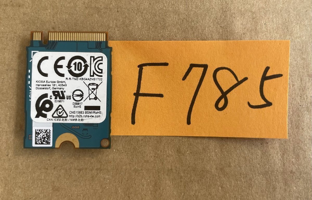 Yahoo!オークション - 送料無料 KIOXIA KBG40ZNS512G 512GB Nvme SSD M...