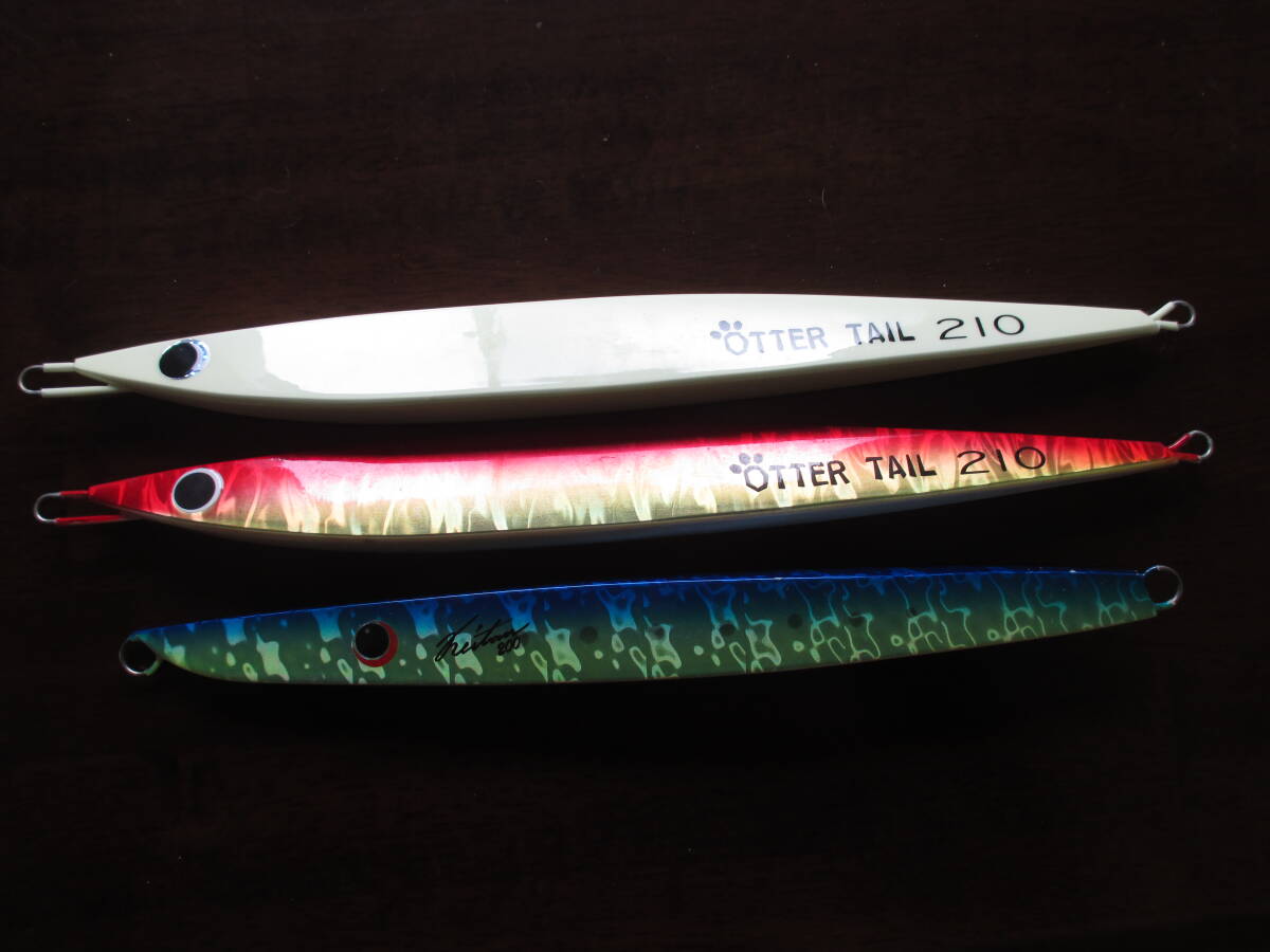 Yahoo!オークション - アルミロングジグ OTTER TAIL 210g 2個 ホッツ ...