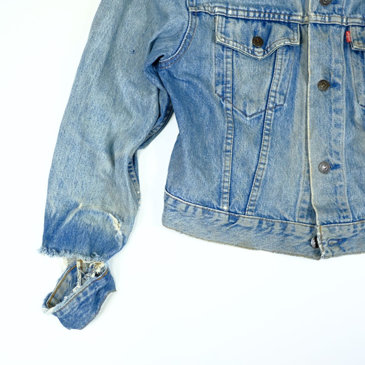 1980s】ビンテージ Levi's ボロ デニムジャケット 70505 3rd 4th 1980s】ビンテージ Levi's ボロ デニムジャケット 70505 3rd 4th