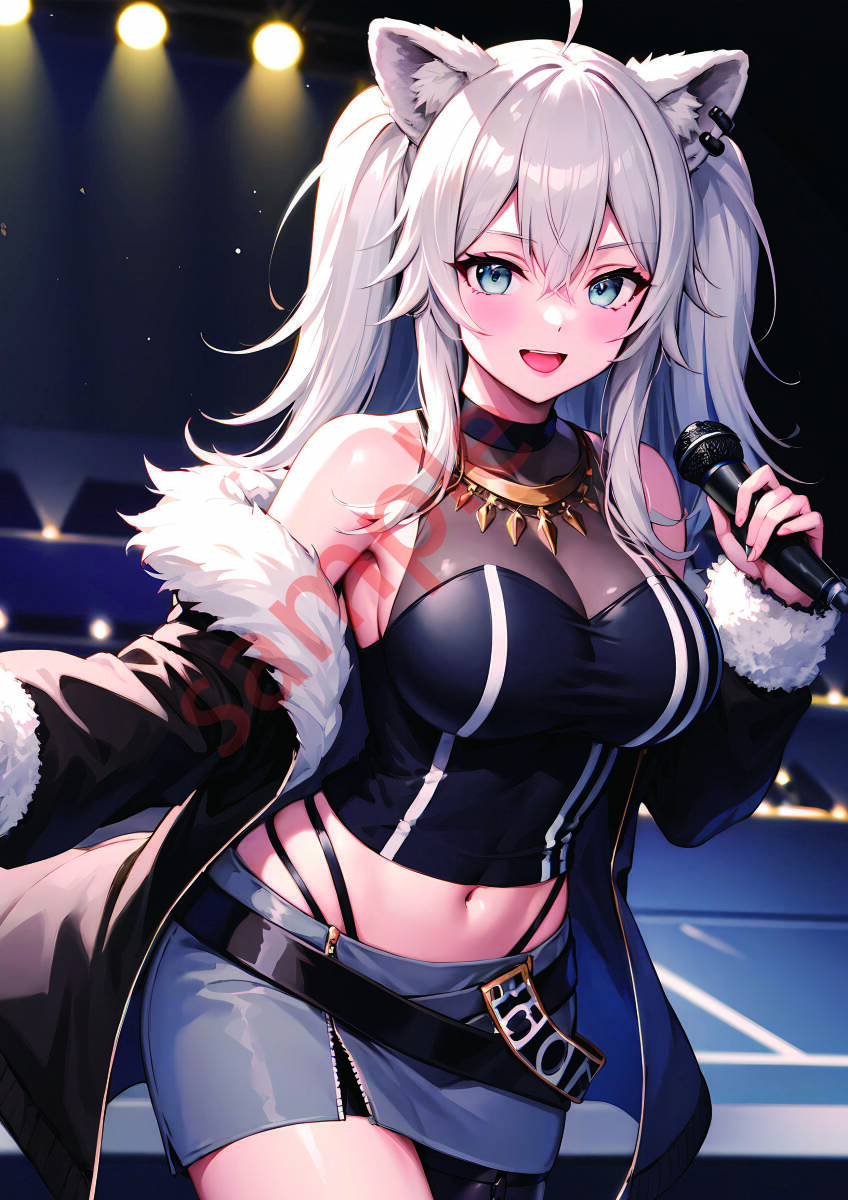 日本代購代標第一品牌【樂淘letao】－ポスター A4サイズ アニメ 同人 高品質 美少女 巨乳 獅白ぼたん Hololive 192-60