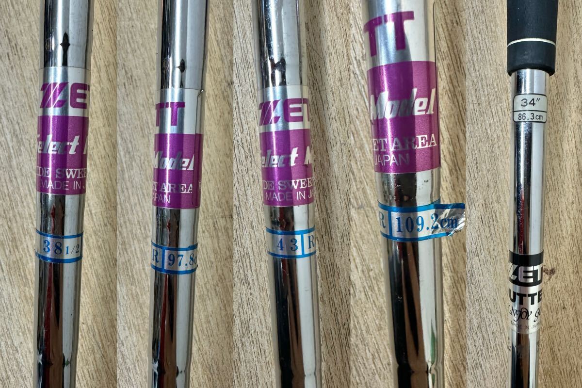 Yahoo!オークション - A835 ゴルフクラブ アイアン パター セット ZETT...