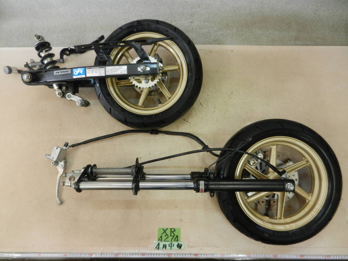 Yahoo!オークション - 4274 XR XR100 フロントフォーク ホイール セッ...