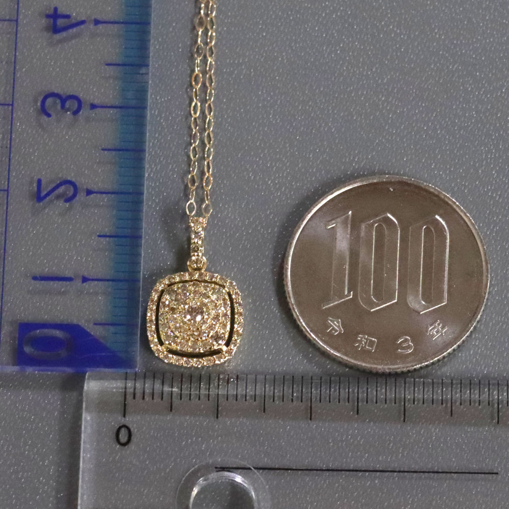 Yahoo!オークション - K18ブラウンダイヤモンドペンダント D0.40 1.8g