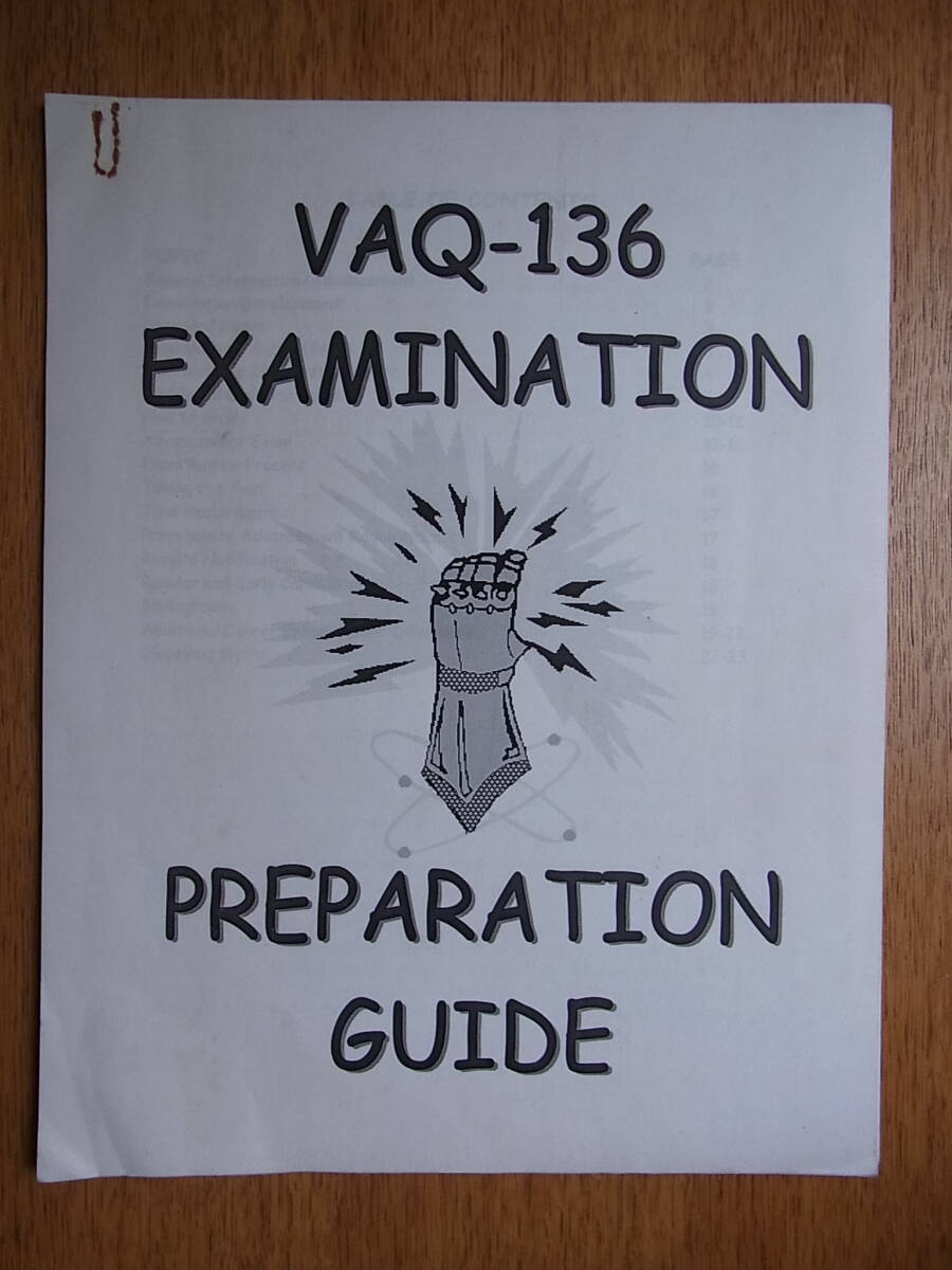 Yahoo!オークション - VAQ-136第136電子攻撃機中隊の昇格試験準備ガイ...