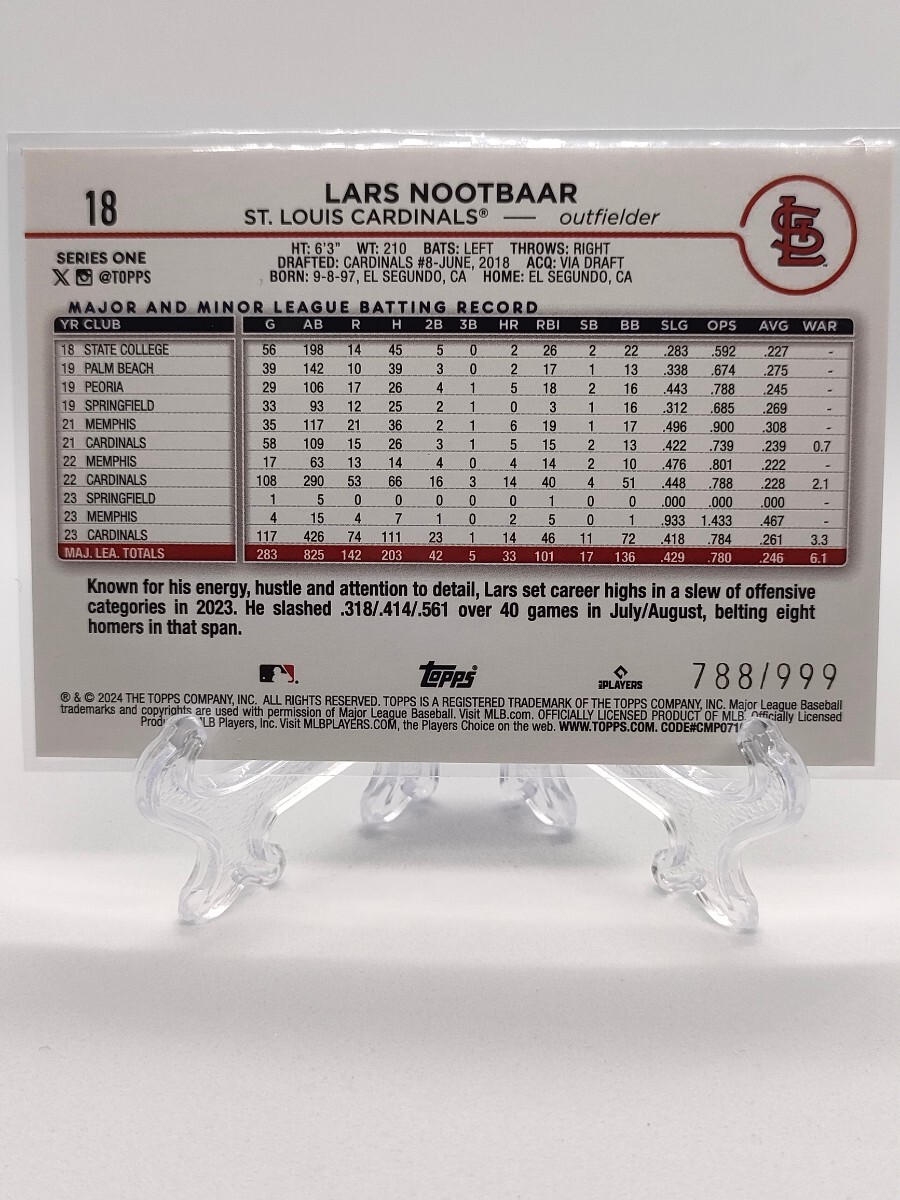 日本代購代標第一品牌【樂淘letao】－【999シリ】ヌートバー最新2024 - 2024 Topps Series 1 #18 Gold Foil ～大谷翔平選手とWBCで共闘～