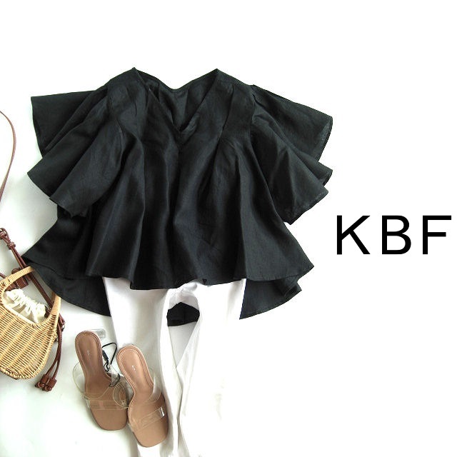 Yahoo!オークション - アーバンリサーチKBFリネン100％フリルスリーブ...