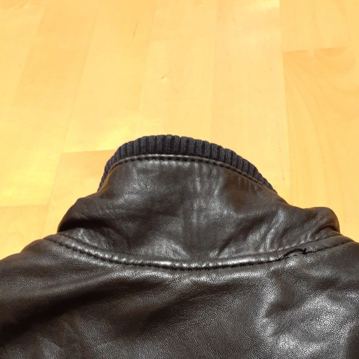 CHEVIGNON 57 Vintage シングルライダースジャケット羊革 表記L CHEVIGNON 57 Vintage シングルライダースジャケット羊革 表記L