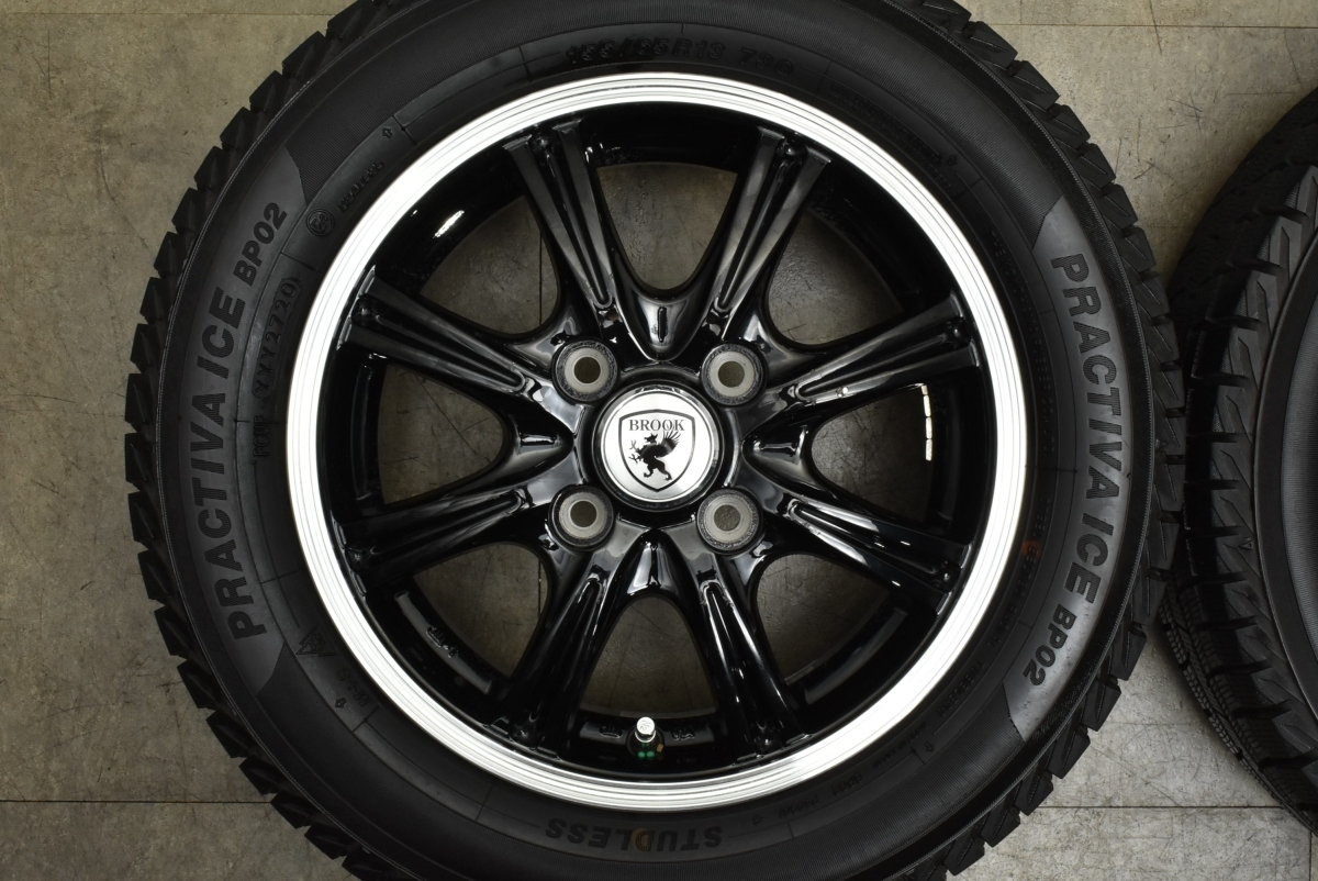 Yahoo!オークション - 【バリ溝】BROOK 13in 4.00B +45 PCD100 プラク...