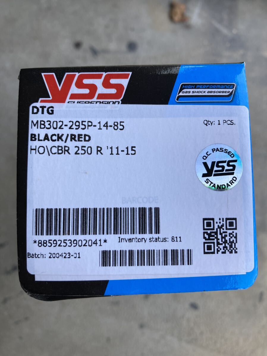 Yahoo!オークション - YSS DTG リアサスペンション CBR250R (MC41) 295...