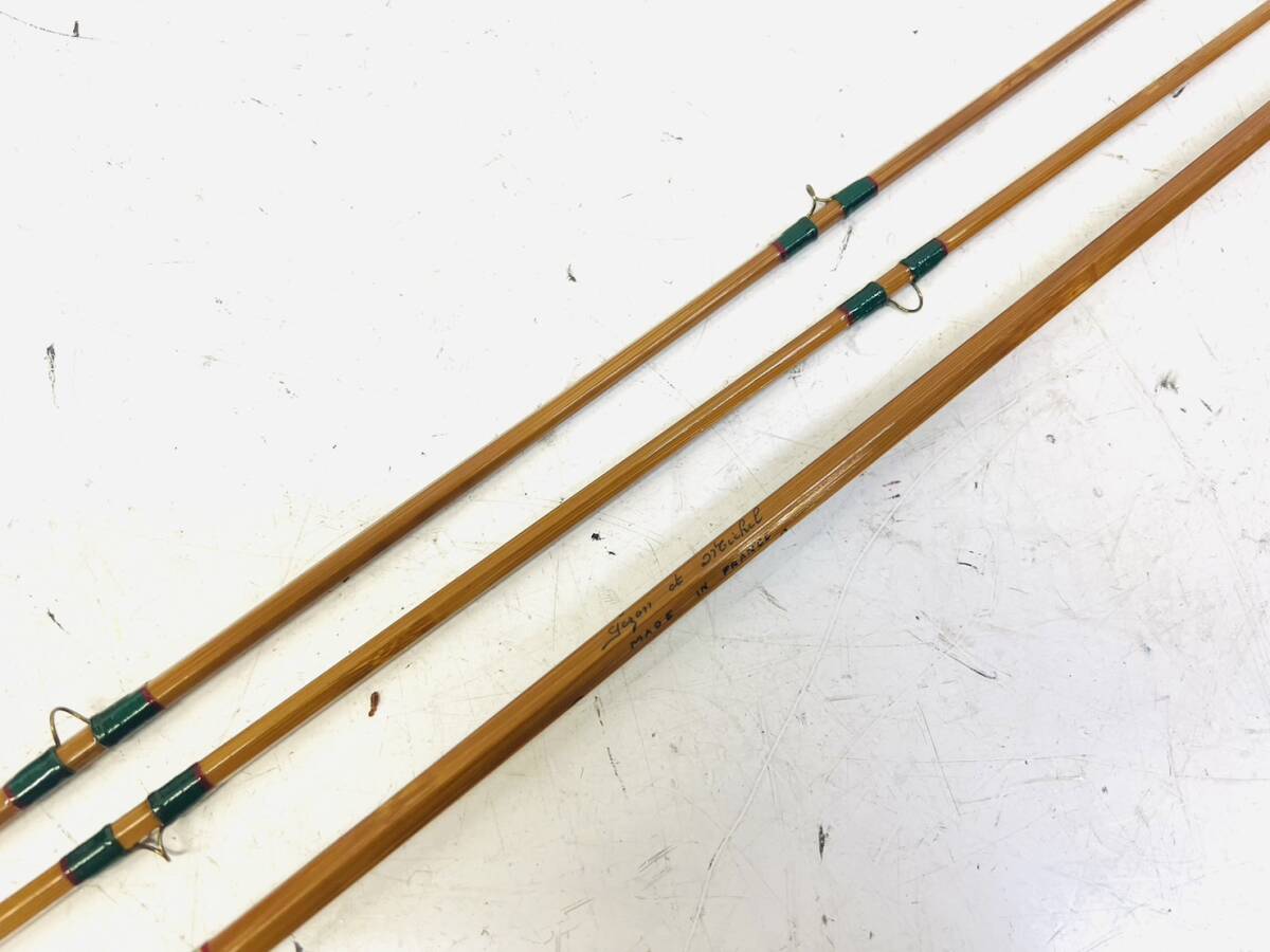 Yahoo!オークション - X837-00000 フランス製 ロッド 釣竿 竹竿 2m52 ...