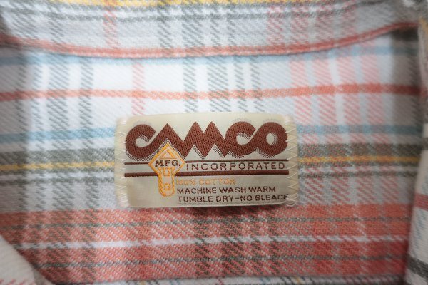 Yahoo!オークション - 6T2863 CAMCO ヘビーネルシャツ カムコ