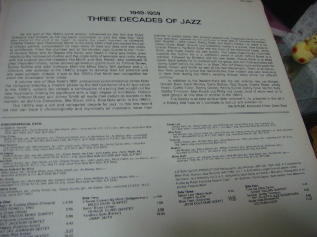 Yahoo!オークション - BLUE NOTE'S THREE DECADES OF JAZZ 1949-1959 2...
