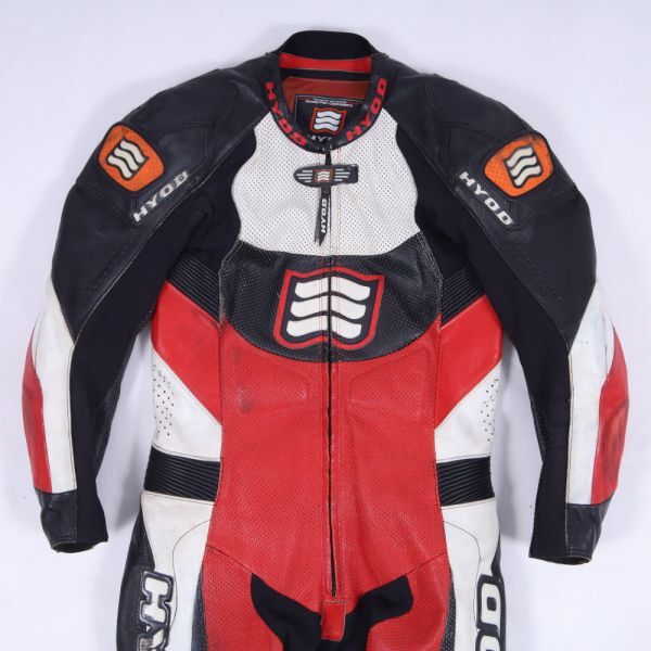 Yahoo!オークション - 返品可 L MFJ公認 レザーレーシングスーツ 革ツ...