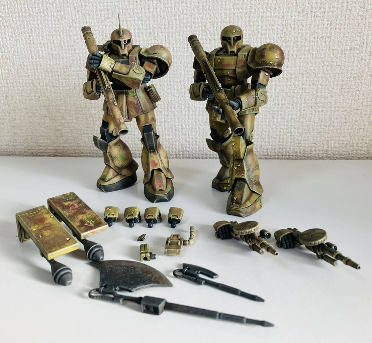 HGUC 1/144 陸戦型ジム 塗装済 完成品 ジオラマ|完成品 HGUC 1/144 陸戦型ジム 塗装済 完成品 ジオラマ|完成品