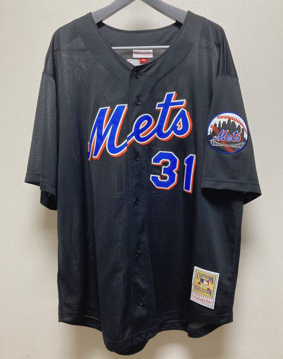 Yahoo!オークション - MLB マイク ピアッツァ #31 メッツ METS 56 3XL ...